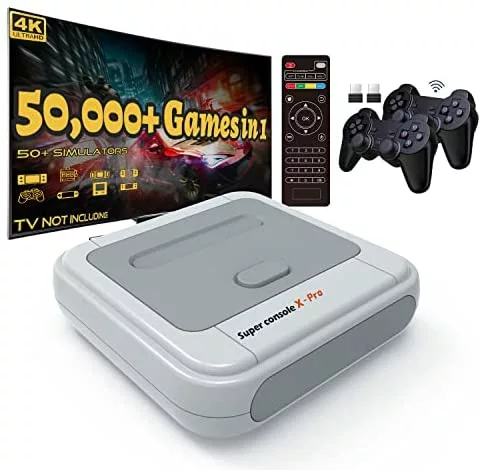 Kinhank Retro Game Console 256GB, Super Console X PRO Built in 50,000+ Games, Video Game Console ...