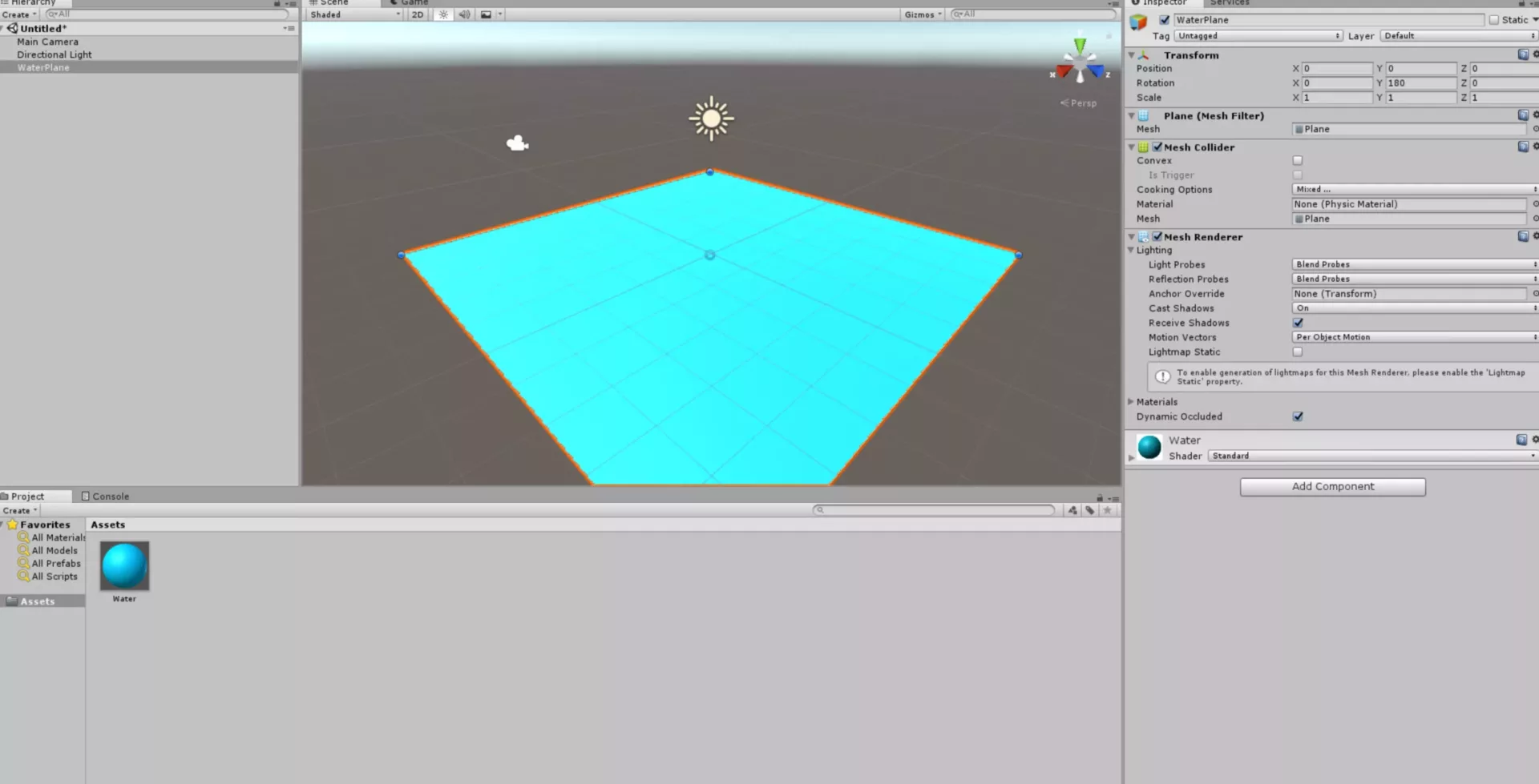 How To Make Water In Unity